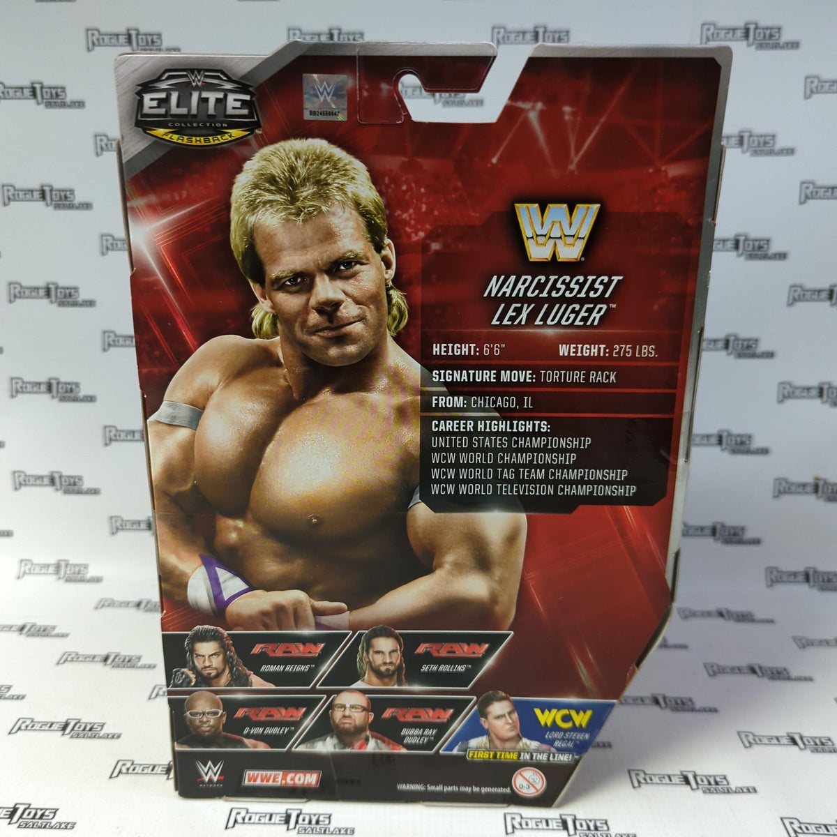 Mattel WWE Elite Collection Flashback Series 45 Narcissist Lex Luger| Rogue Toys