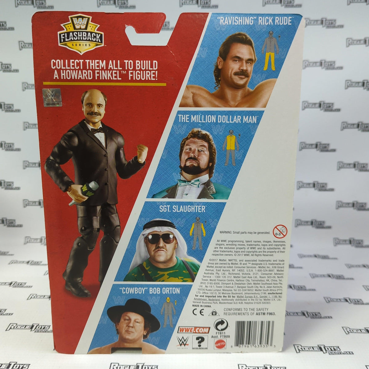 Mattel WWE Flashback Series The Million Dollar Man Build a Howard Fink| Rogue Toys
