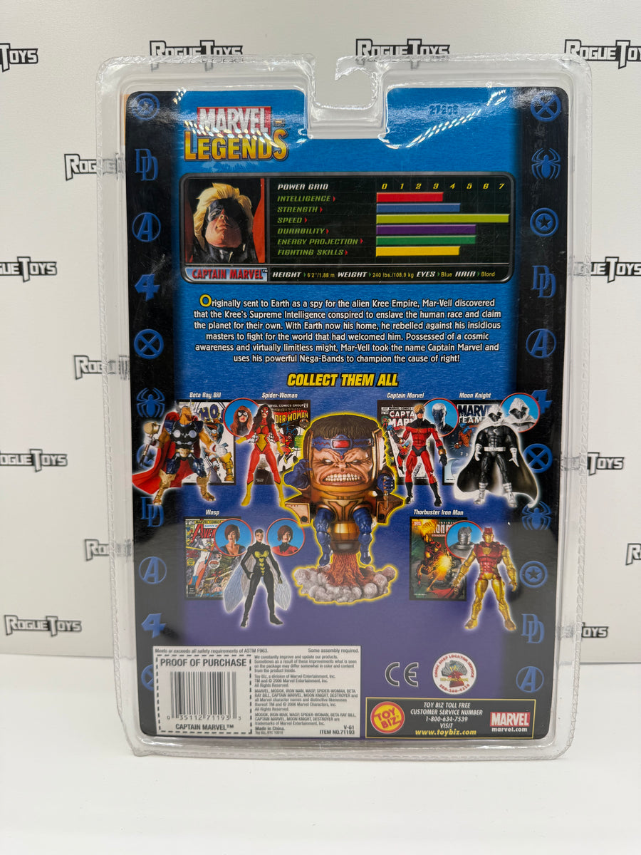 ToyBiz Marvel Legends Modok Series Captain Marvel| Rogue Toys