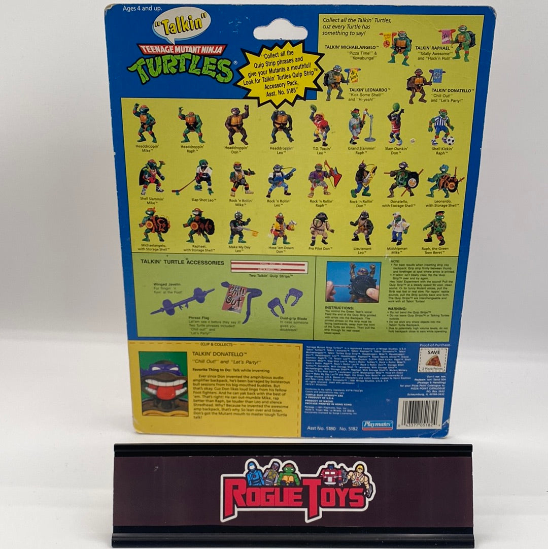 Playmates 1991 Talkin’ Teenage Mutant Ninja Turtles Talkin’ Donatello ...