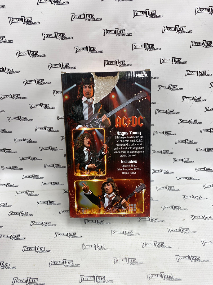NECA AC/DC Angus Young 8” Retro Cloth Figure| Rogue Toys