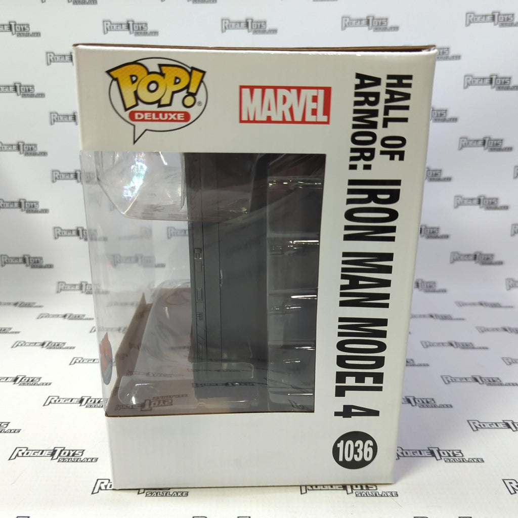 Funko pop! deluxe marvel hall of armor: iron man model 4 (previews exc