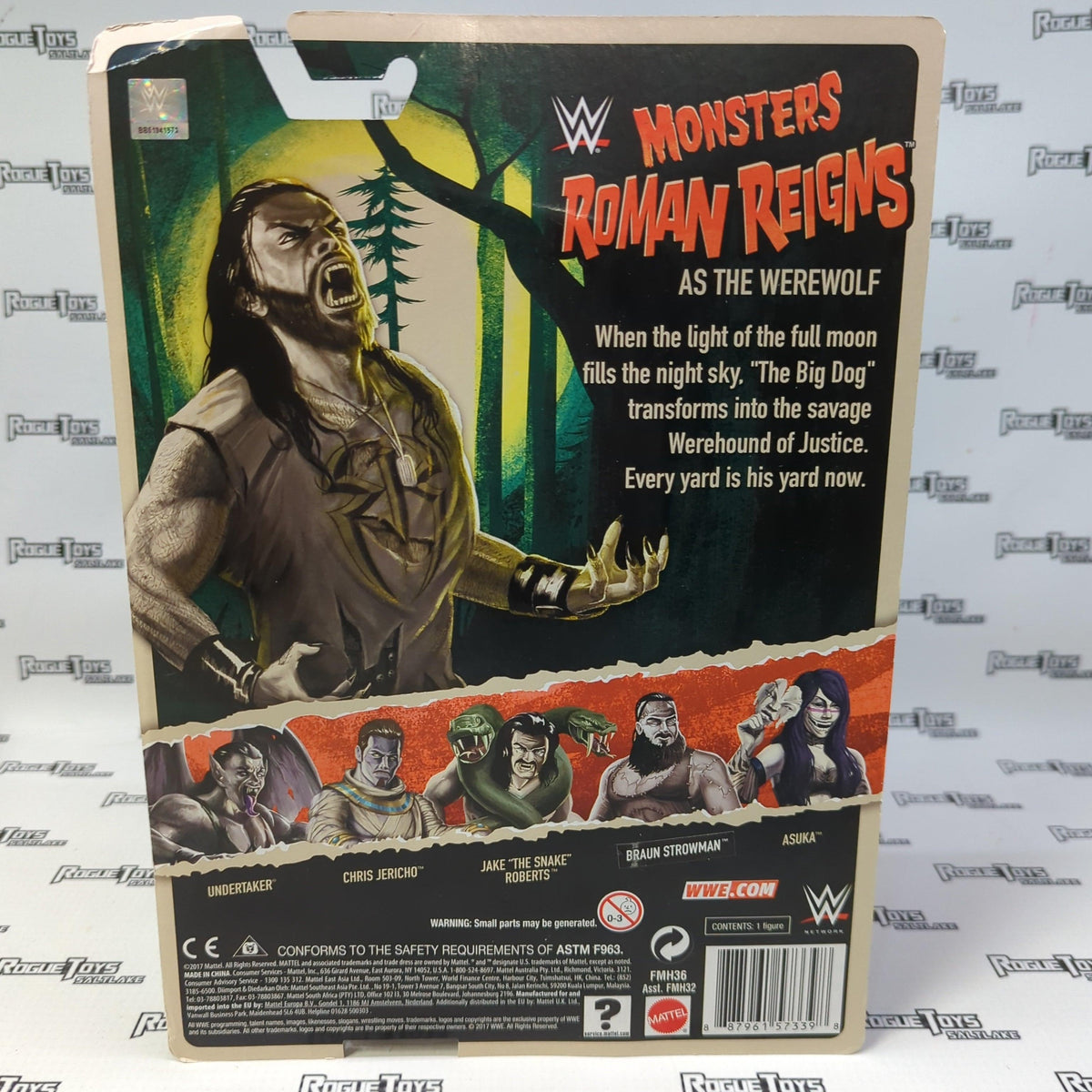 Mattel WWE Monsters Roman Reigns as The Werewolf| Rogue Toys