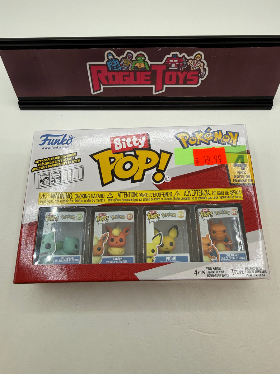 Funko Bitty POP! Pokémon 4-Pack Bulbasaur / Flareon / Pichu / Charizar ...