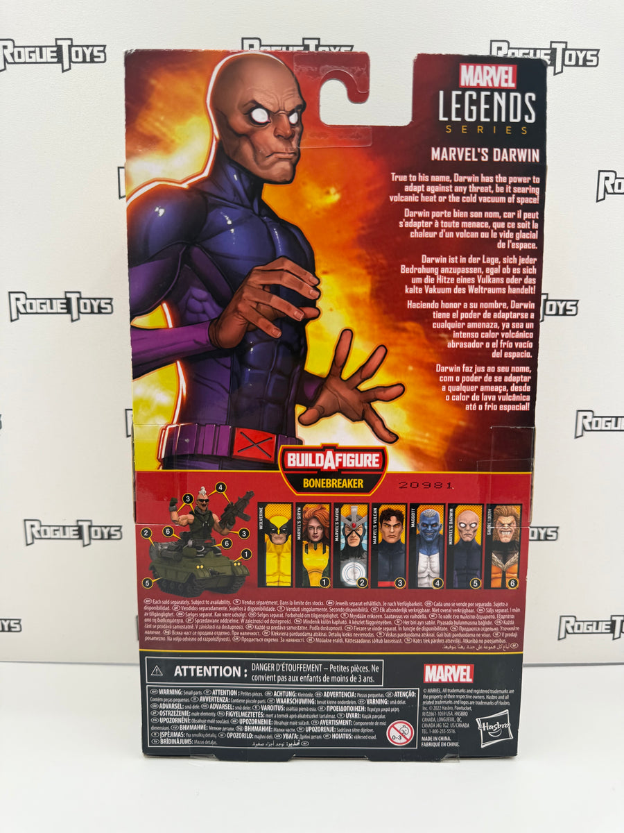 Hasbro Marvel Legends Bonebreaker BAF Wave X-Men Marvel’s Darwin| Rogue ...