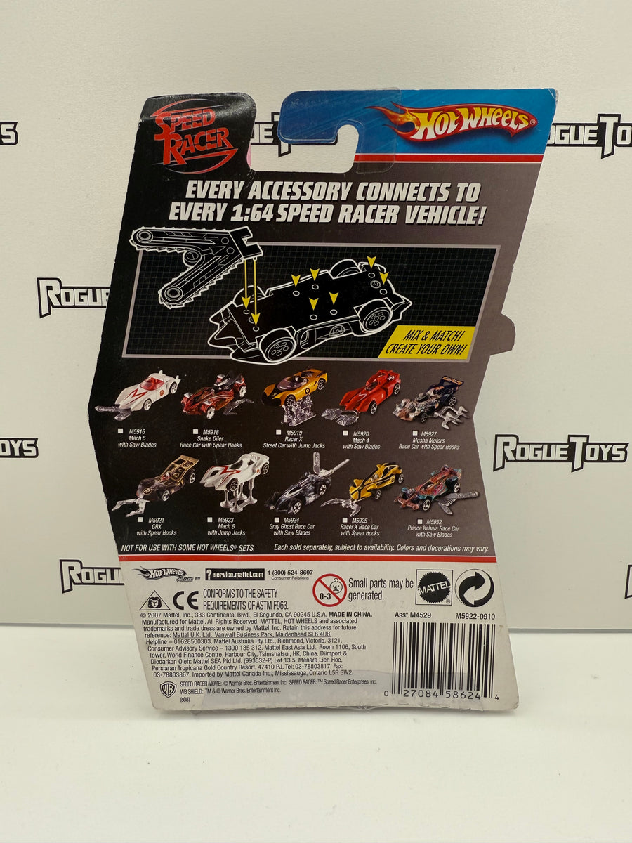 Mattel Hot Wheels Speed Racer Mach 6 with Saw Blades| Rogue Toys