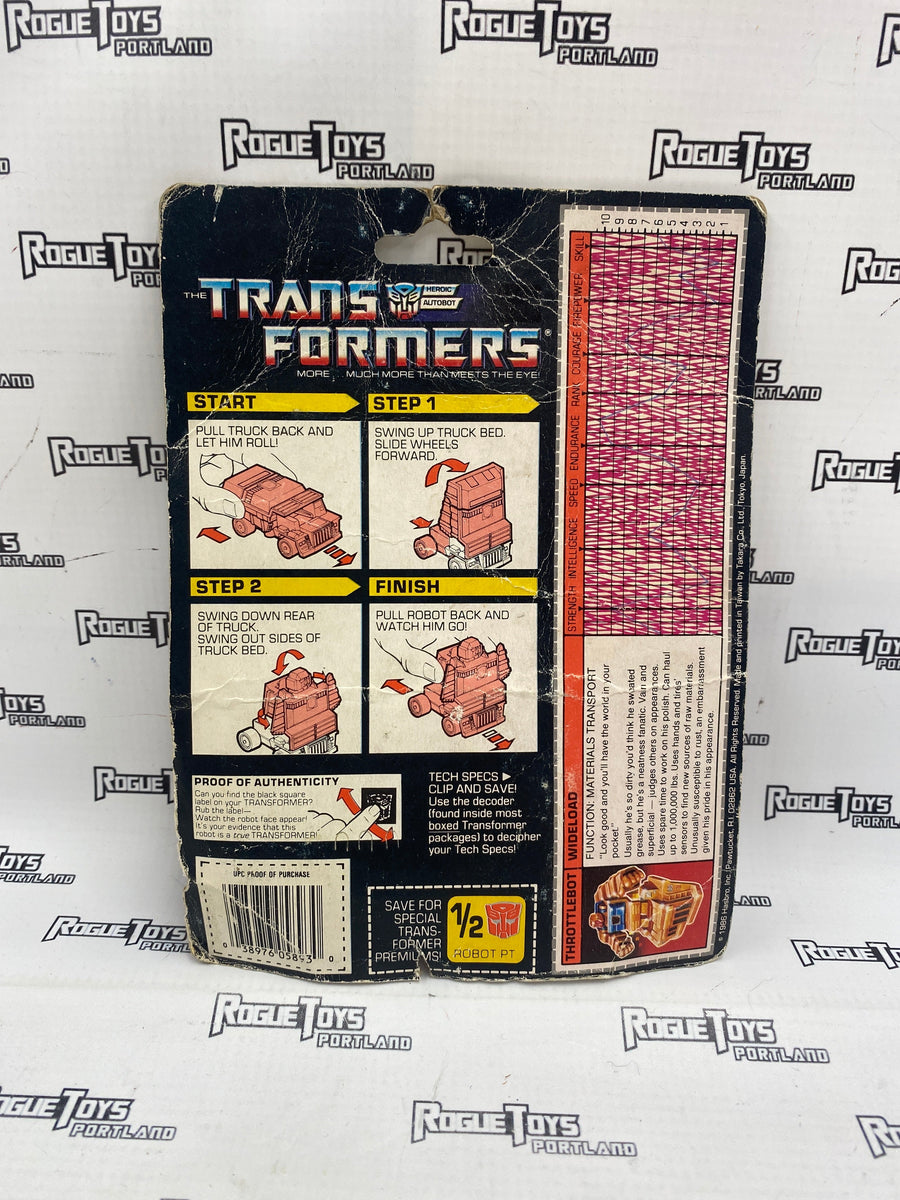 Vintage Transformers G1 Throttlebot Wideload| Rogue Toys