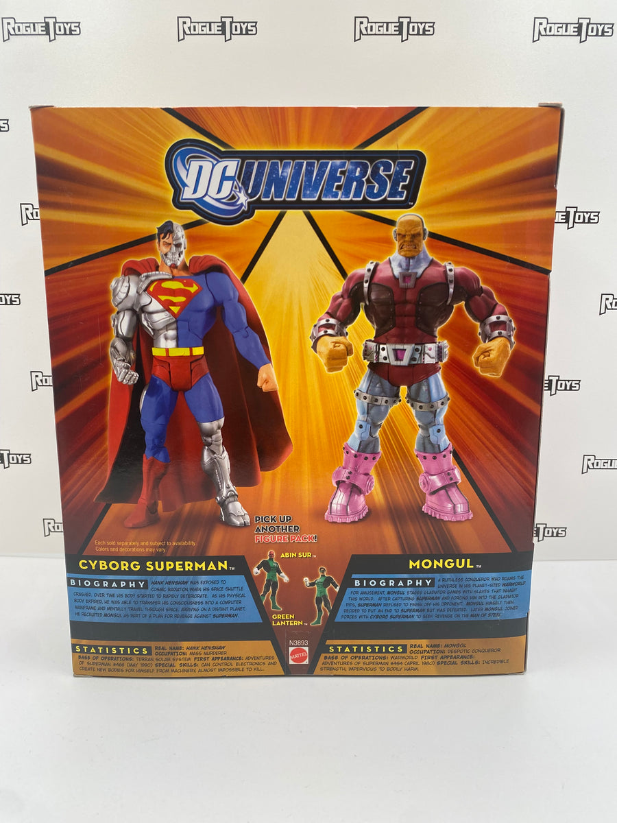 Mattel DC Universe Super Enemies Figure Pack Cyborg Superman & Mongul ...