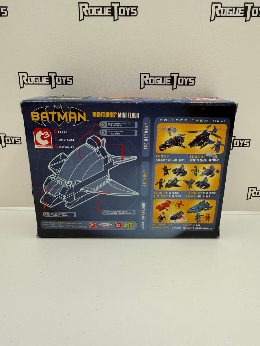 Jakks Pacific C3 Construction DC Batman Nightwing & Mini Flyer| Rogue Toys