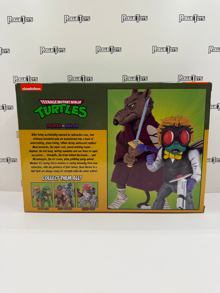 NECA Reel Toys Nickelodeon Teenage Mutant Ninja Turtles Splinter vs. B ...
