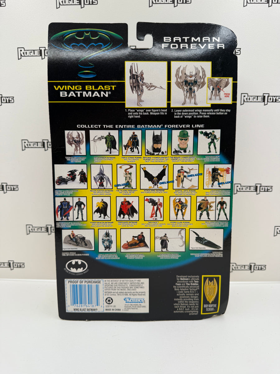 Kenner DC Batman Forever Wing Blast Batman| Rogue Toys