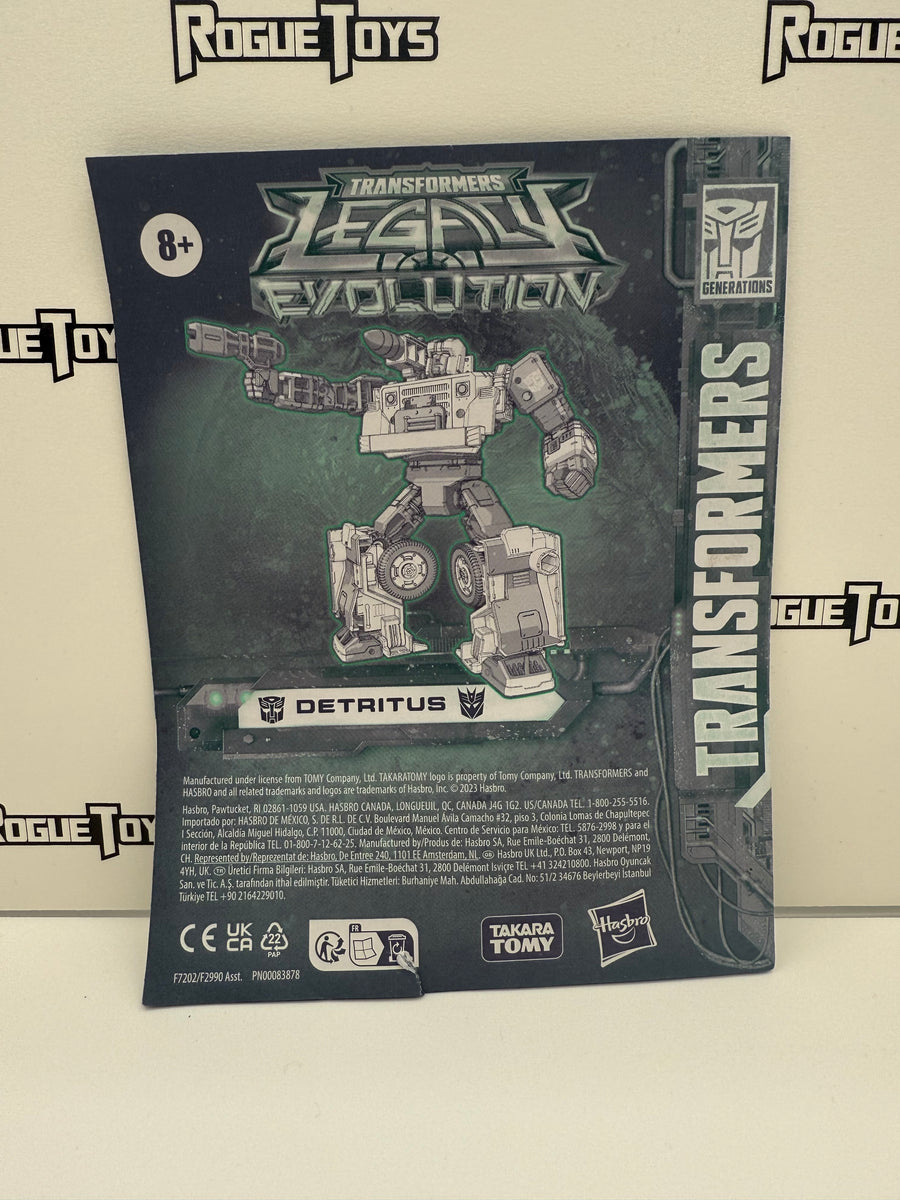 Hasbro Transformers Legacy Evolution Generations Deluxe Class Detritus ...