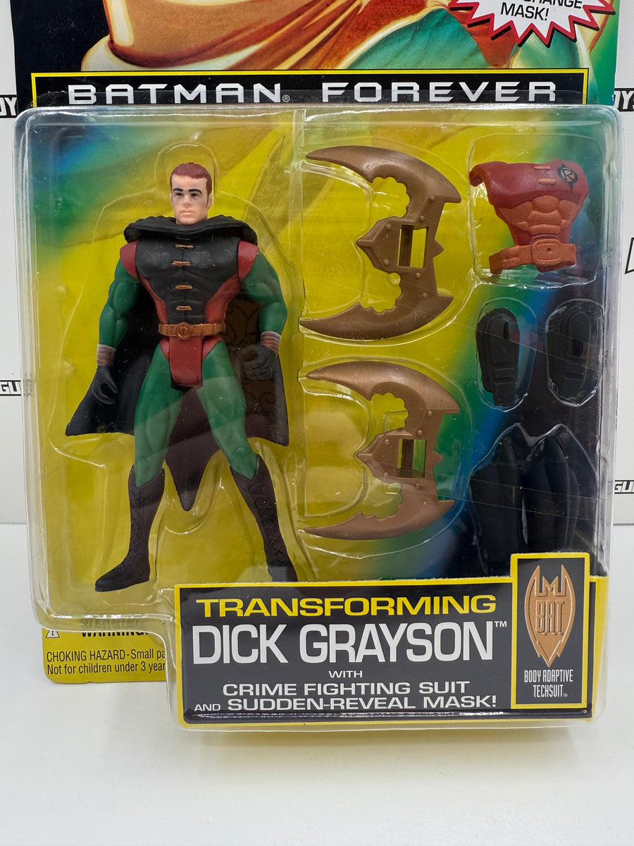 Kenner Batman Forever Transforming Dick Grayson with Crime Fighting Su ...