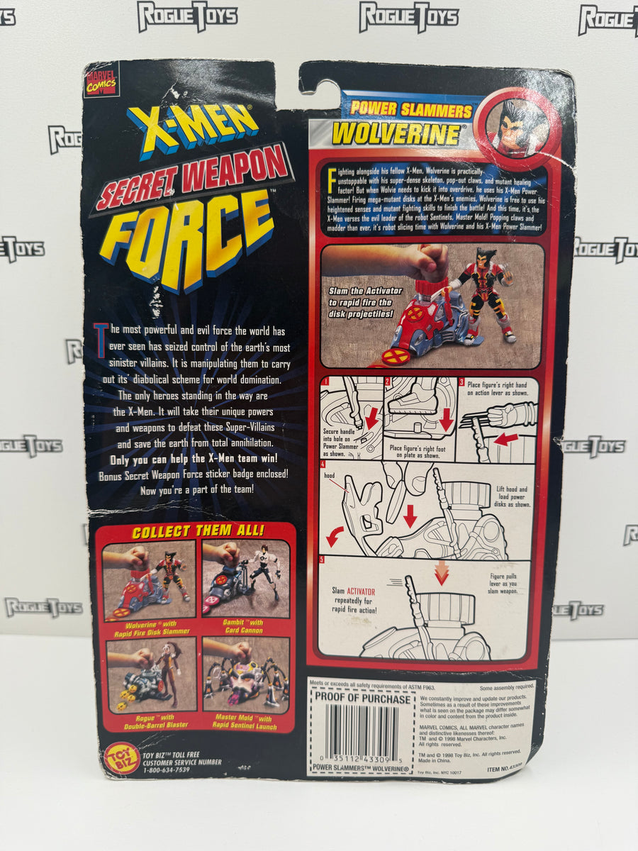 ToyBiz Marvel Comics X-Men Secret Weapon Force Power Slammers Wolverin ...