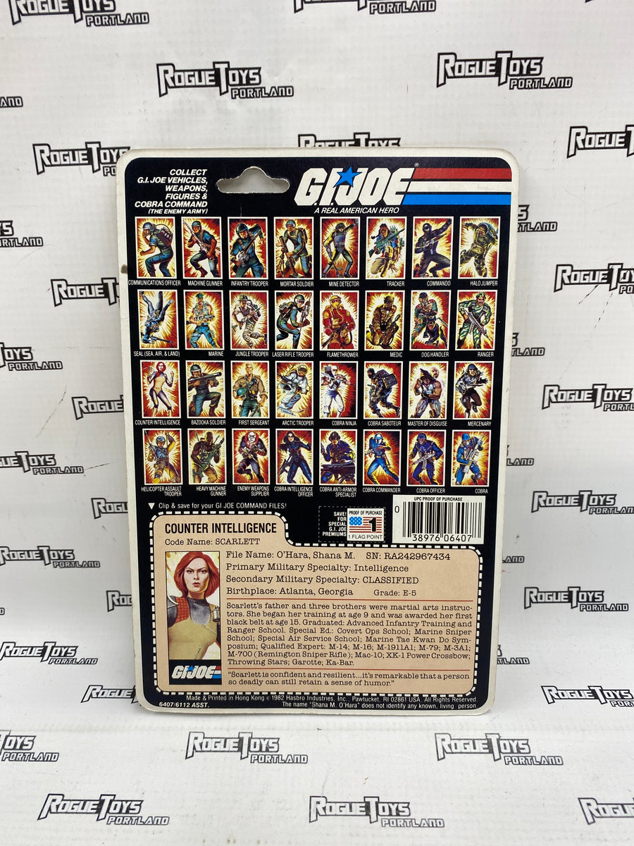 Vintage 1982 GI JOE Scarlett| Rogue Toys