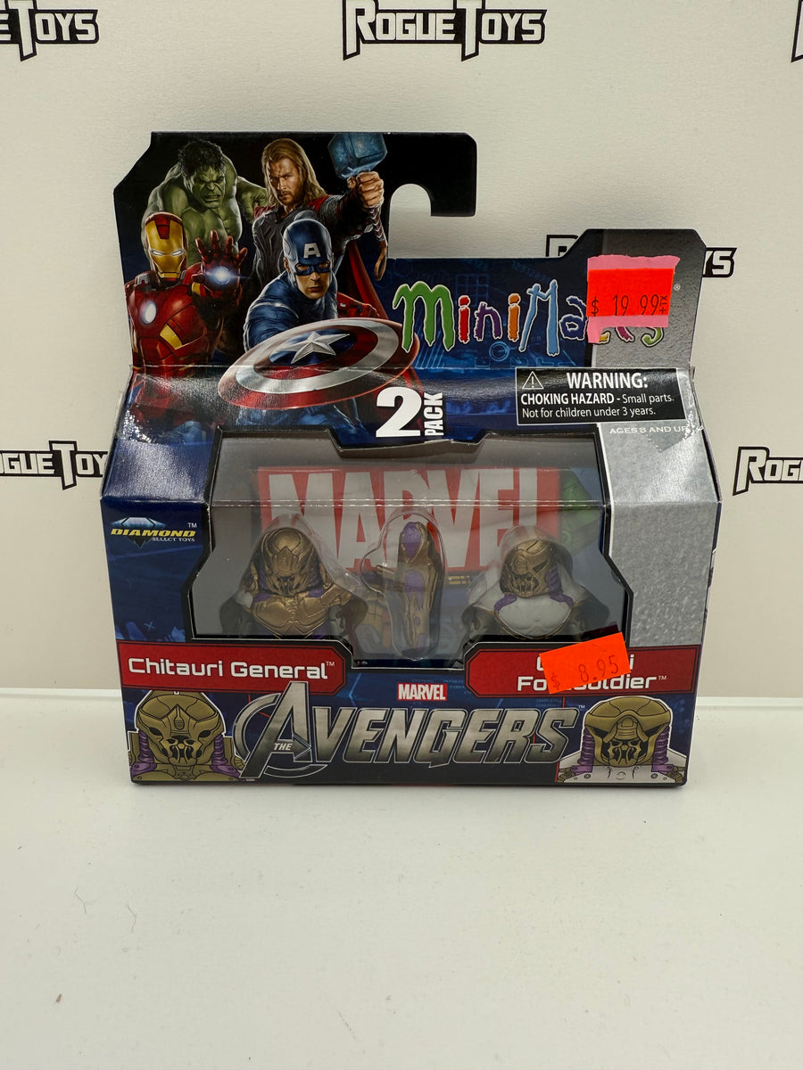 Diamond Select Toys Marvel Minimates The Avengers Chitauri General & C ...