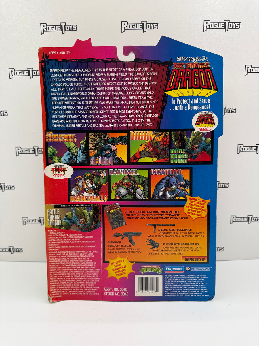 Playmates Teenage Mutant Ninja Turtles (TMNT) The Savage Dragon Battle ...