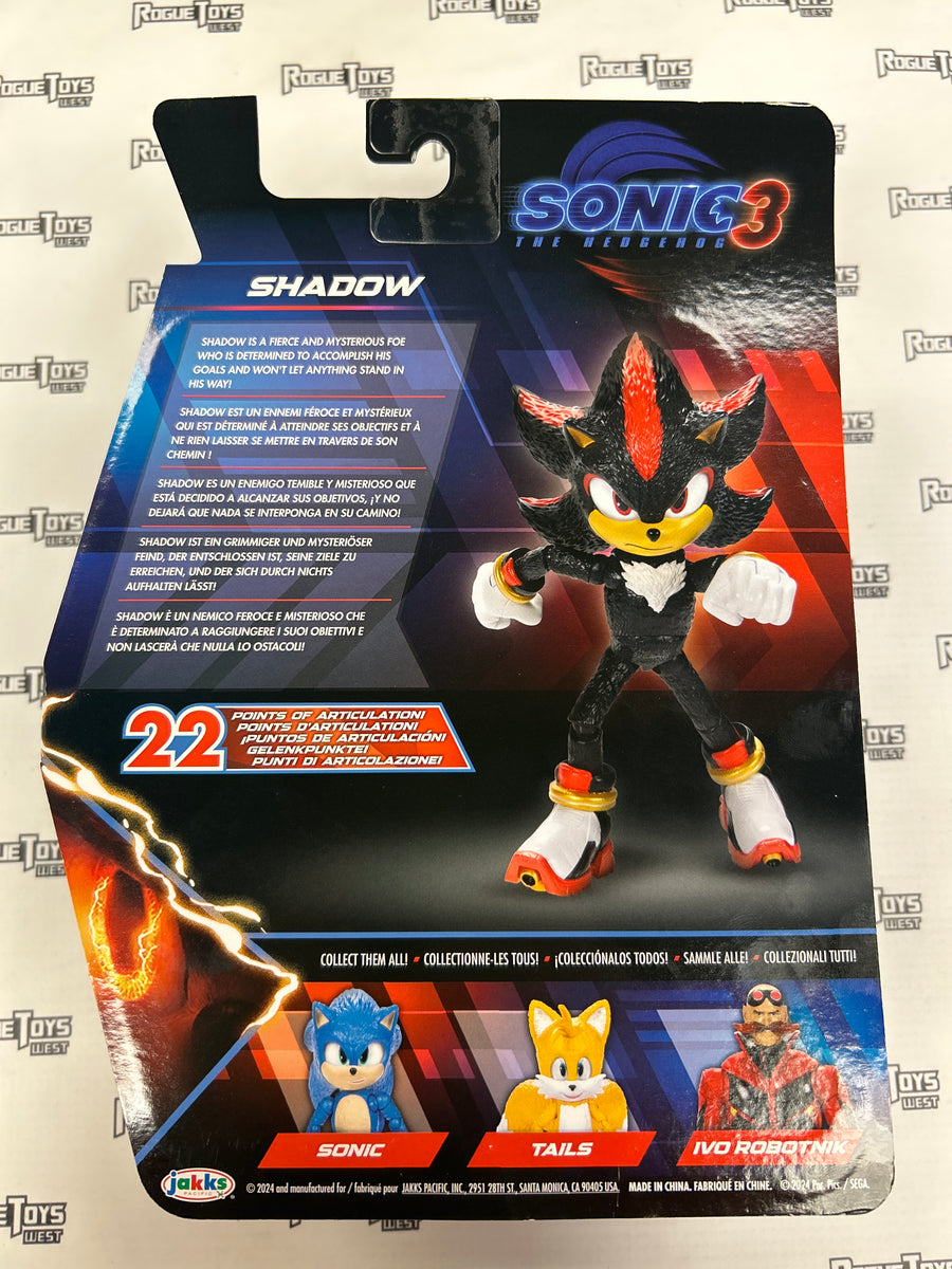Jakks Pacific Sonic 3 Shadow| Rogue Toys
