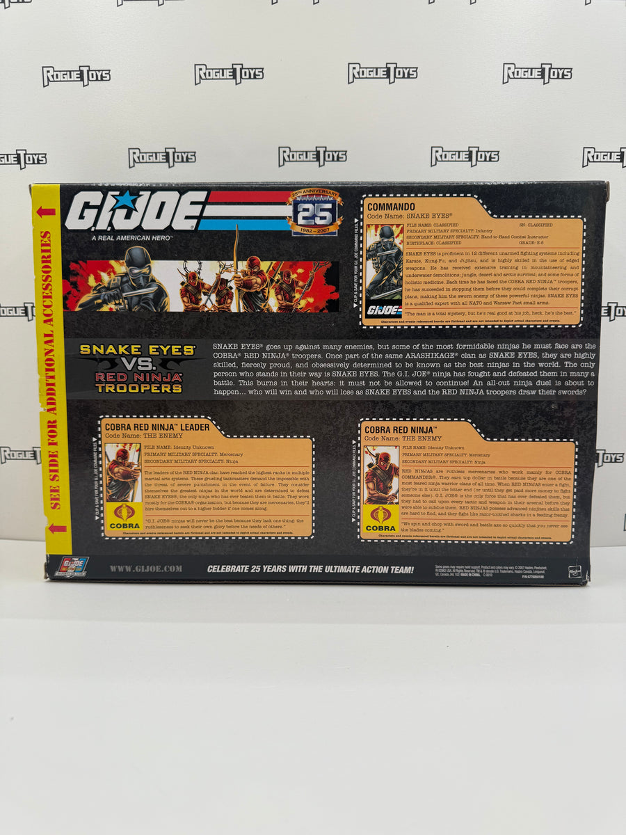 Hasbro G.I. Joe A Real American Hero (ARAH) 25th Anniversary Snake Eye ...