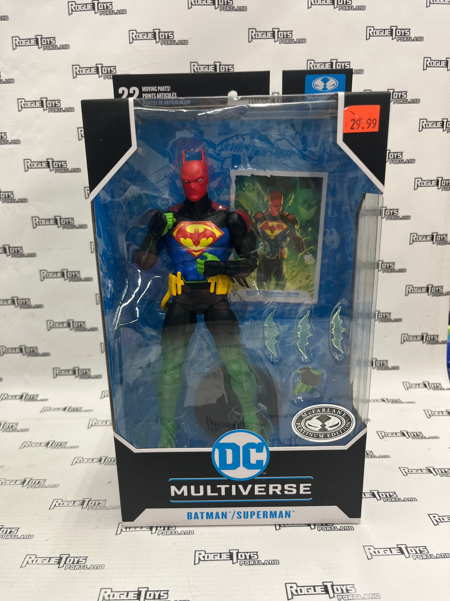 McFarlane Toys DC Multiverse Batman/Superman Fusion Platinum Edition ...