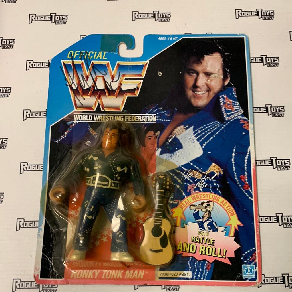 Hasbro 1990 titan sports wwf honky tonk man with rattle and roll