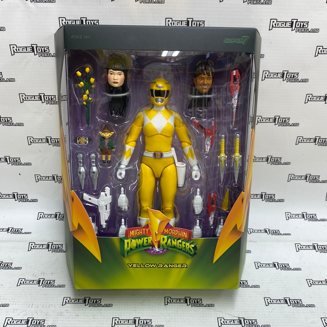 Super 7 Mighty Morphin Power Rangers Ultimates Yellow Ranger| Rogue Toys