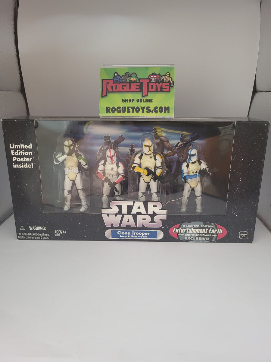 Hasbro Star Wars- Clone Trooper troop builder 4 pack (color armor ...