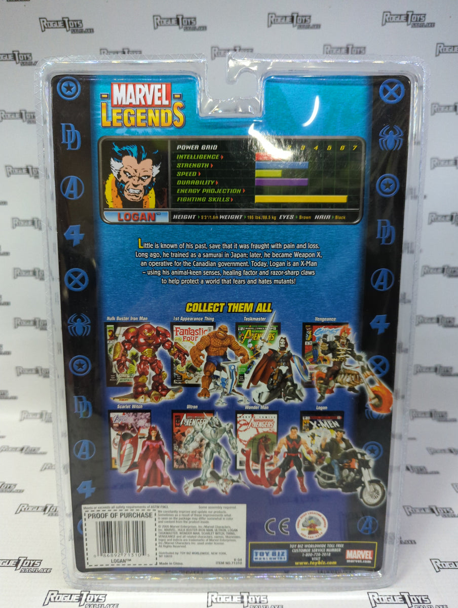 Toybiz Marvel Legends Legendary Riders Series Logan| Rogue Toys