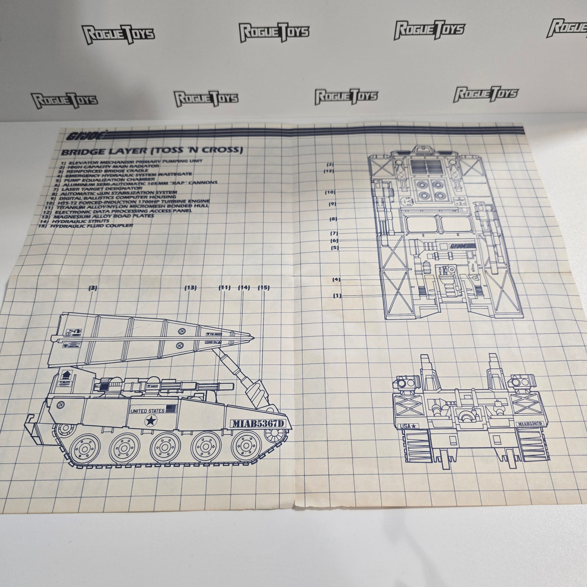 Hasbro GI JOE- Bridge layer with Tollbooth| Rogue Toys