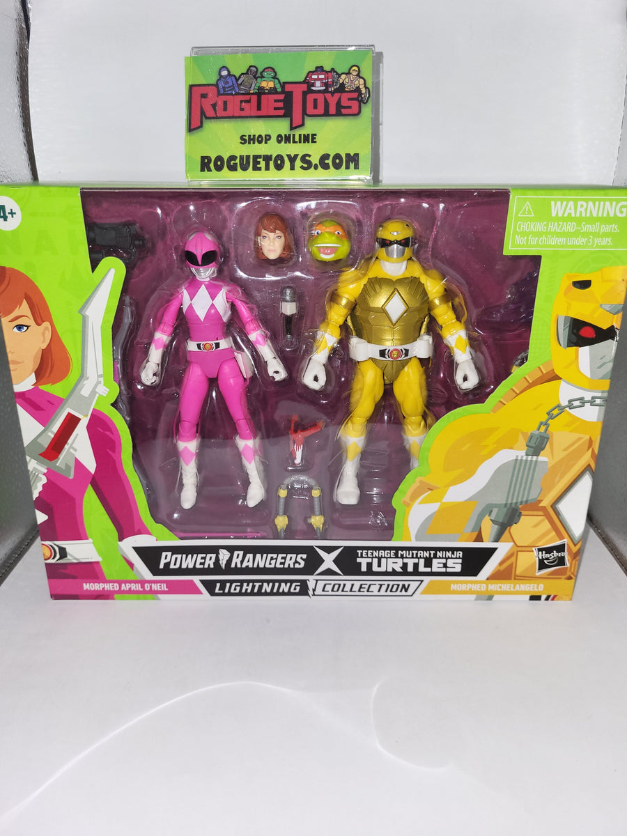Hasbro MMPR x TMNT- April O'Neil / Michelangelo| Rogue Toys