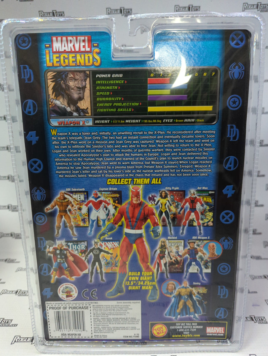 Toybiz Marvel Legends Age of Apocalypse Weapon X (Giant Man Series ...