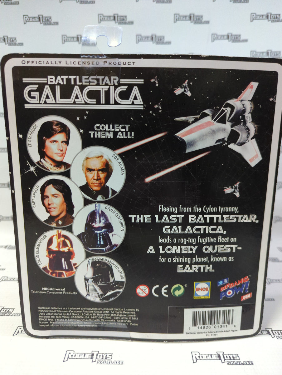 Bif Bang Pow! Emce Toys Battlestar Galactica Cdr. Adama| Rogue Toys