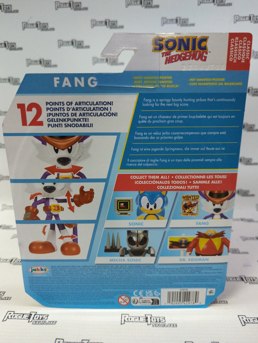 Jakks Pacific Sonic the Hedgehog Fang| Rogue Toys