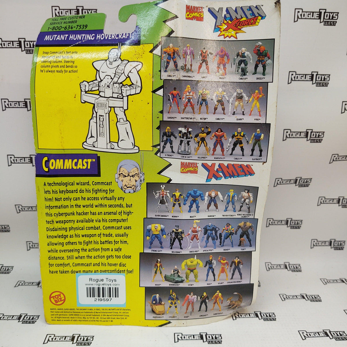 ToyBiz Marvel Comics X-Men X-Force The Evil Mutants Comm Cast| Rogue Toys