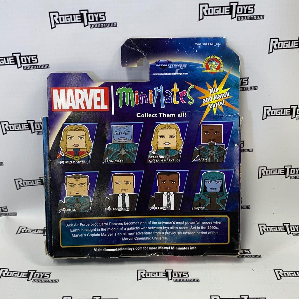 Mini mates marvel walgreens exclusive captain marvel and bron char