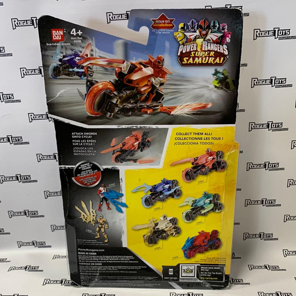 Bandai power rangers super samurai sword cycle with super mega gold ra